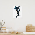 Batman Jumping Down Action Shot Poster | Zazzle