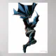 Batman Jumping Down Action Shot Poster | Zazzle