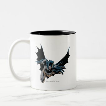 Batman Jumping Forward, Yell Two-Tone Coffee Mug | Zazzle