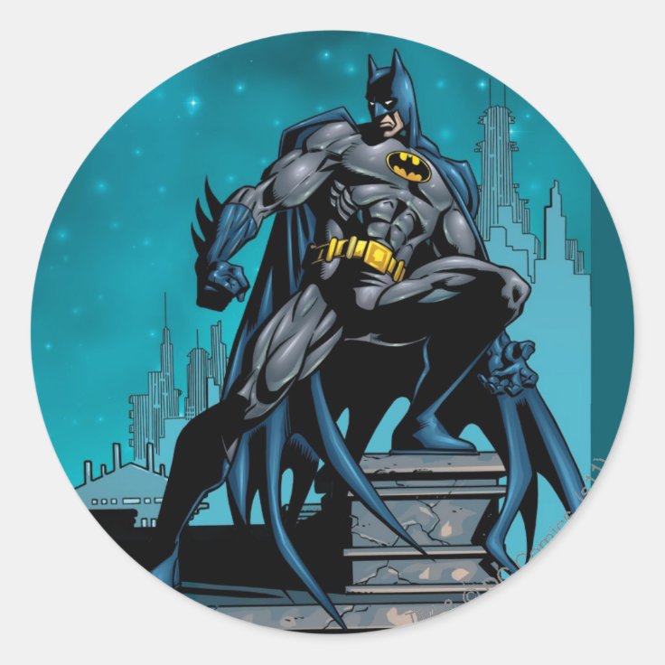 Batman Knight FX - 19 Classic Round Sticker | Zazzle