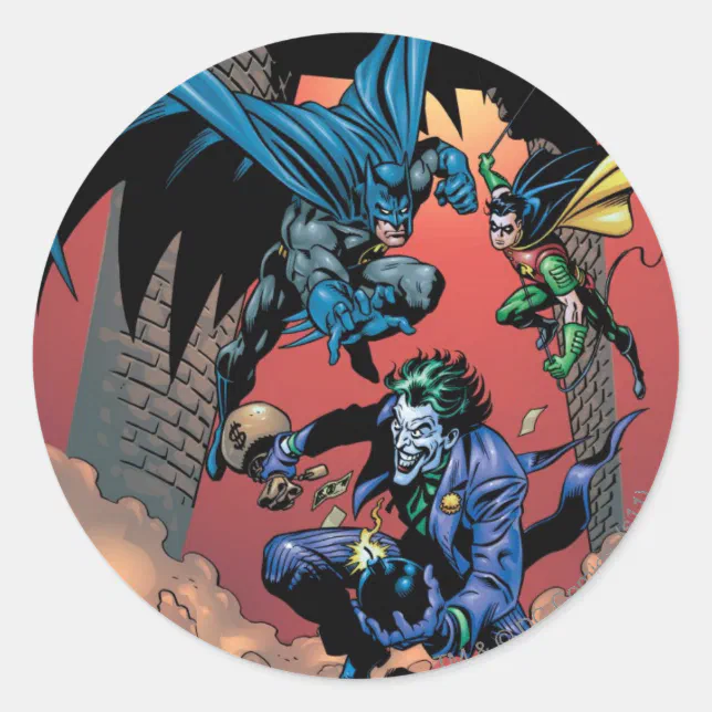 Batman Knight FX - 8 Classic Round Sticker | Zazzle