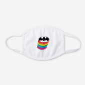 Batman Layered Rainbow Logo White Cotton Face Mask | Zazzle