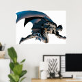 Batman Leaping Side View Poster | Zazzle