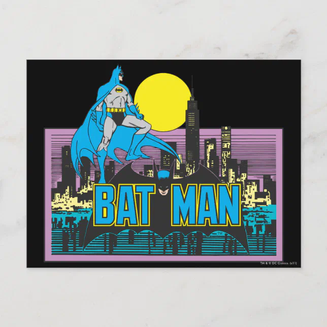 Batman & Letters Postcard | Zazzle