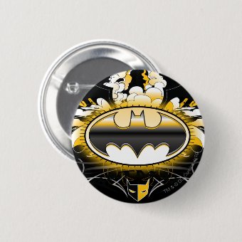 Batman Logo with Cars Button | Zazzle