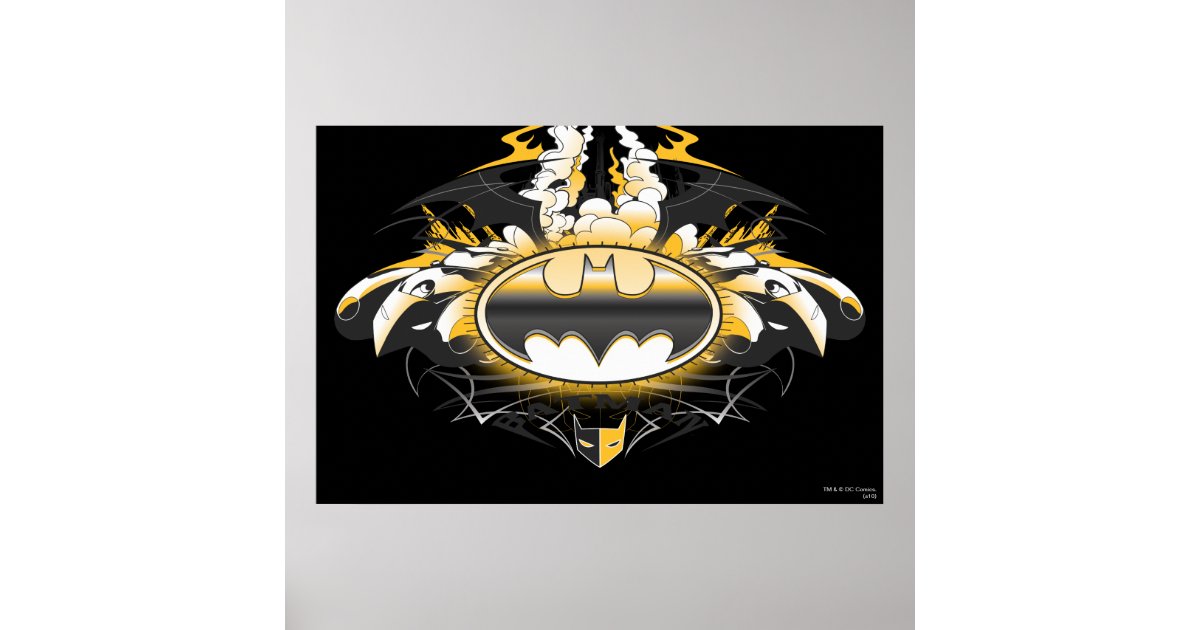 Batman Logo with Cars Poster | Zazzle