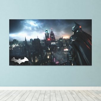 Batman Looking Over City Canvas Print | Zazzle