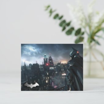 Batman Looking Over City Postcard | Zazzle