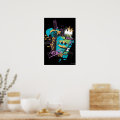 Batman Neon The Dark Knight Collage Poster | Zazzle