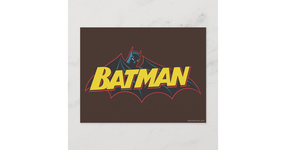 Batman | Old School Logo Postcard | Zazzle