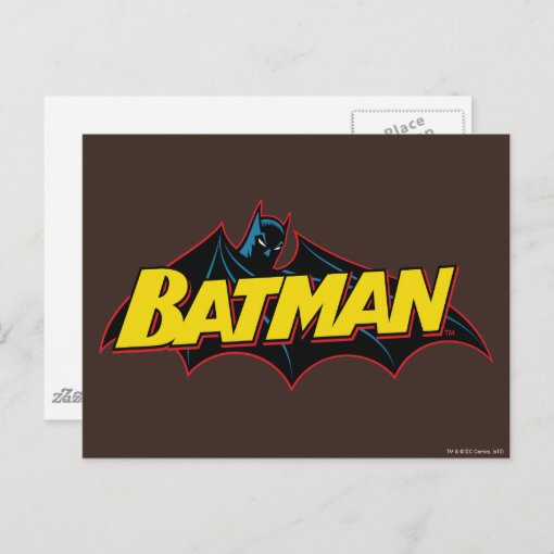 Batman | Old School Logo Postcard | Zazzle