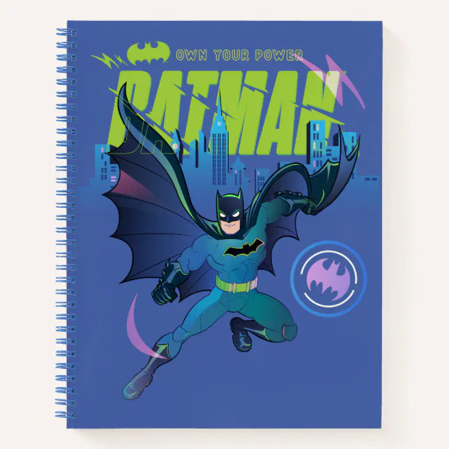 Batman "Own Your Power" City Graphic Notebook | Zazzle