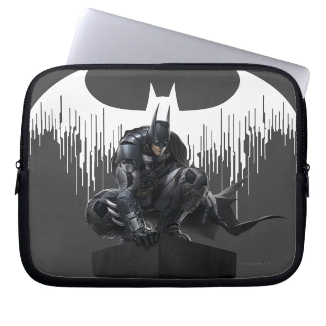 Batman Perched on a Pillar Laptop Sleeve | Zazzle