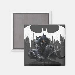 Batman Perched on a Pillar Magnet | Zazzle