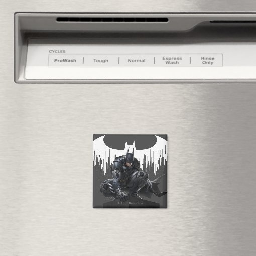 Batman Perched on a Pillar Magnet | Zazzle