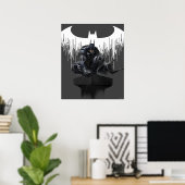 Batman Perched on a Pillar Poster | Zazzle