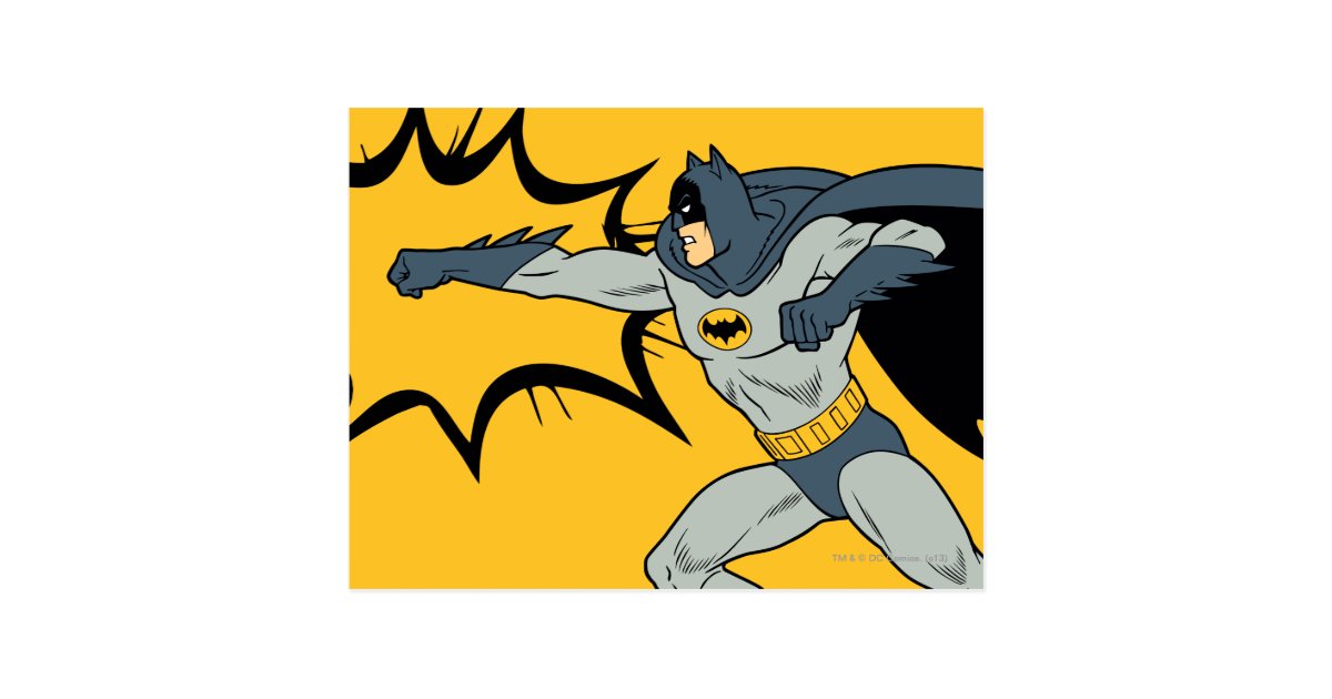 Batman Punch Postcard | Zazzle.com