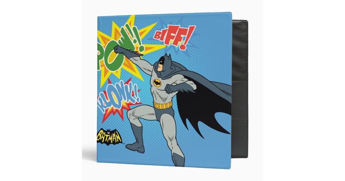 Batman Punching Graphic Binder | Zazzle