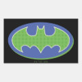 Batman | Purple & Green Symbol Rectangular Sticker | Zazzle