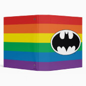 Batman Rainbow Logo 3 Ring Binder | Zazzle