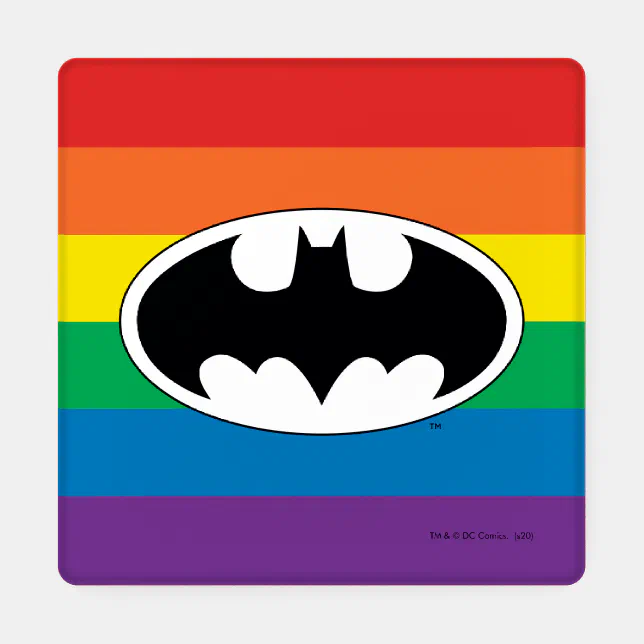 Batman Rainbow Logo Coaster Set | Zazzle