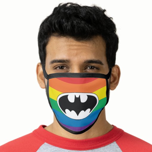 Batman Rainbow Logo Face Mask | Zazzle