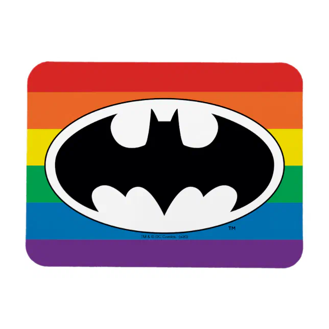 Batman Rainbow Logo Magnet | Zazzle
