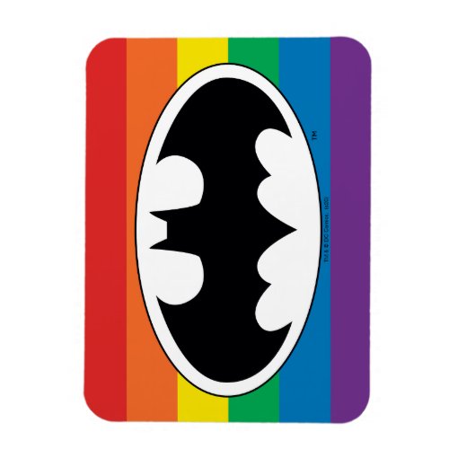 Batman Rainbow Logo Magnet | Zazzle