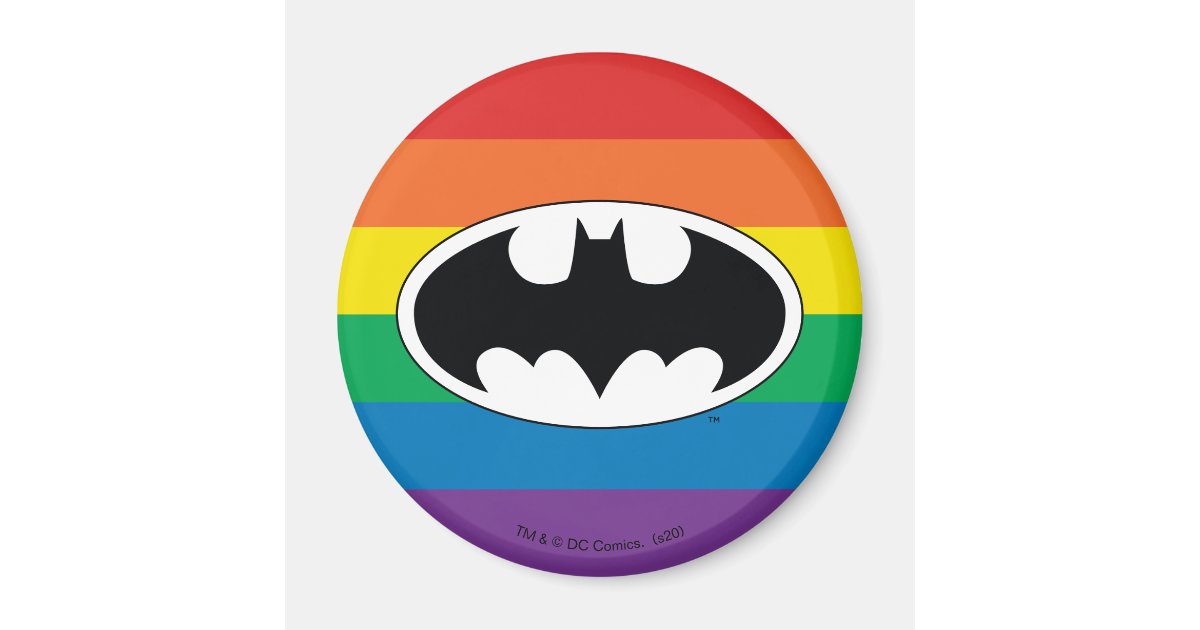 Batman Rainbow Logo Magnet | Zazzle