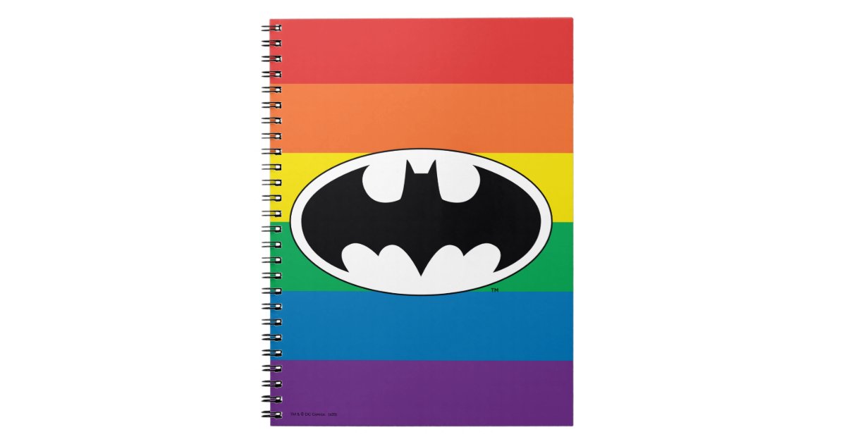 Batman Rainbow Logo Notebook | Zazzle