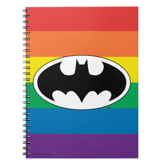 Batman Rainbow Logo Notebook | Zazzle