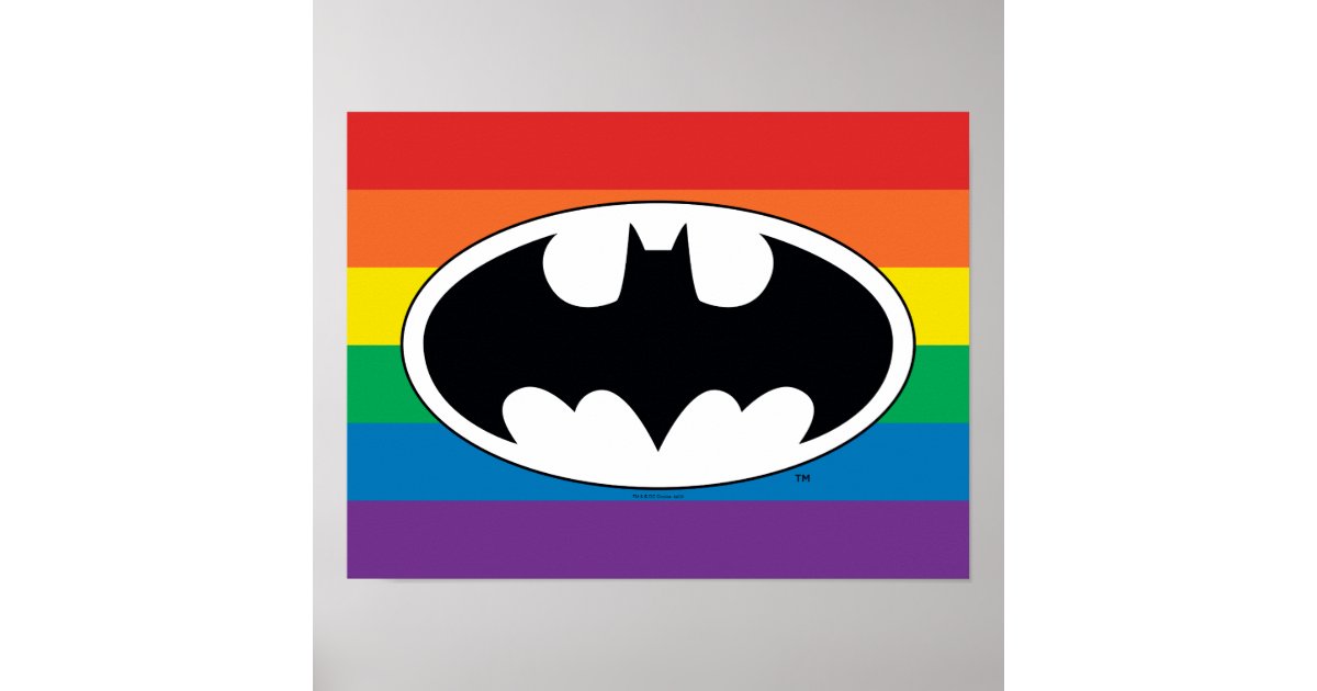 Batman Rainbow Logo Poster | Zazzle