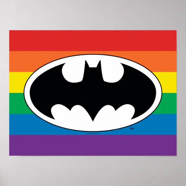 Batman Rainbow Logo Poster | Zazzle