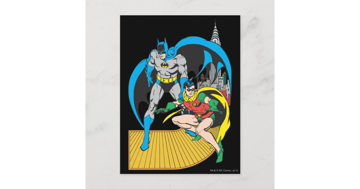 Batman & Robin Escape Postcard | Zazzle