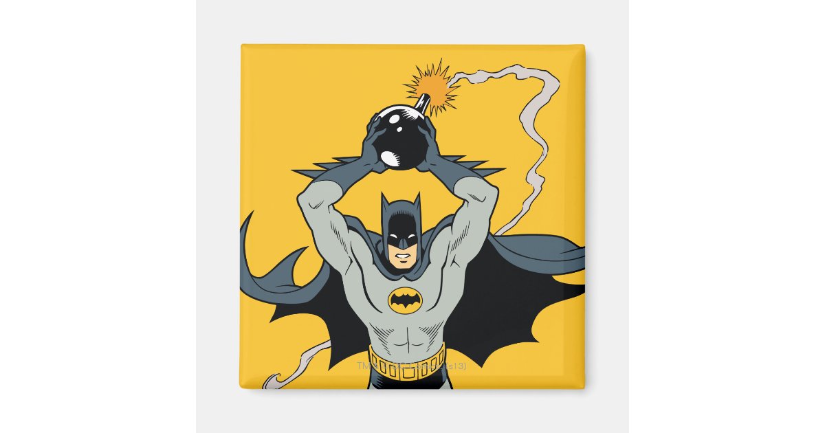 Batman Running With Bomb Magnet | Zazzle