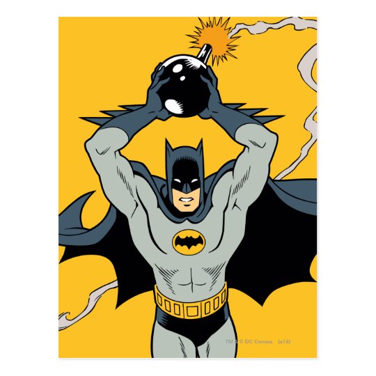 Batman Running With Bomb Postcard | Zazzle.com