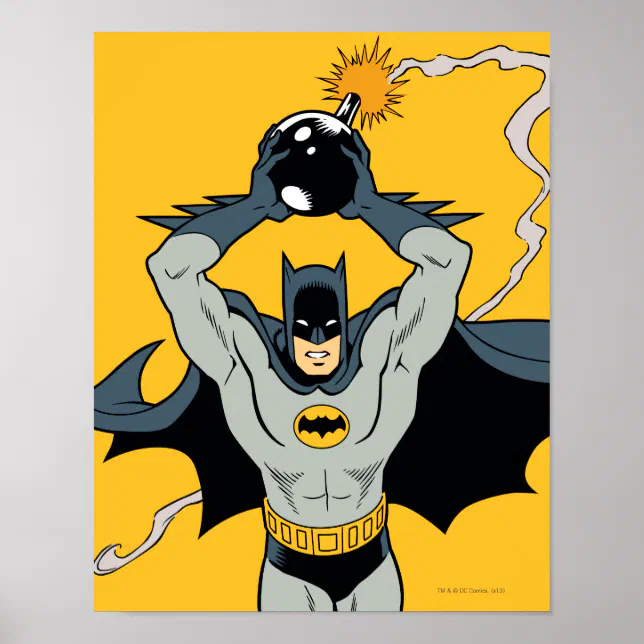 Batman Running With Bomb Poster | Zazzle