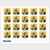 Batman Running With Bomb Square Sticker | Zazzle