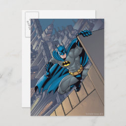 Batman Scenes - Hanging From Ledge Postcard | Zazzle