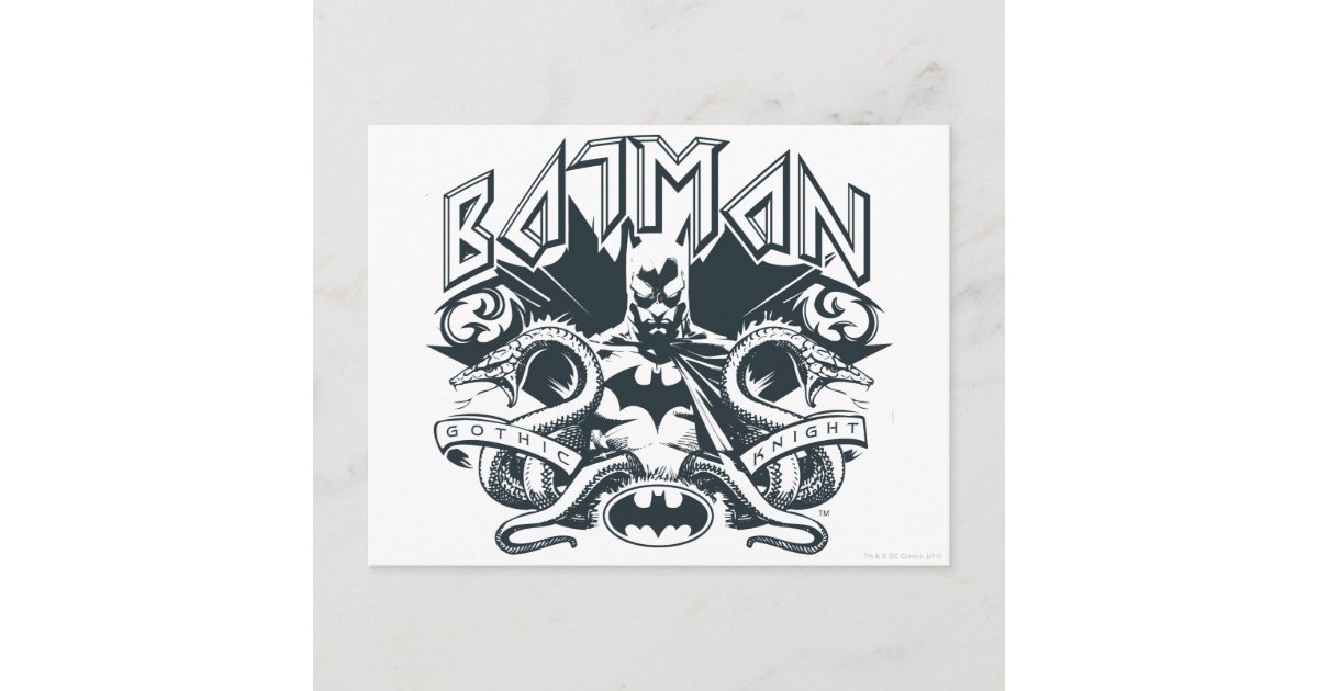 Batman | Snakes Logo Postcard | Zazzle