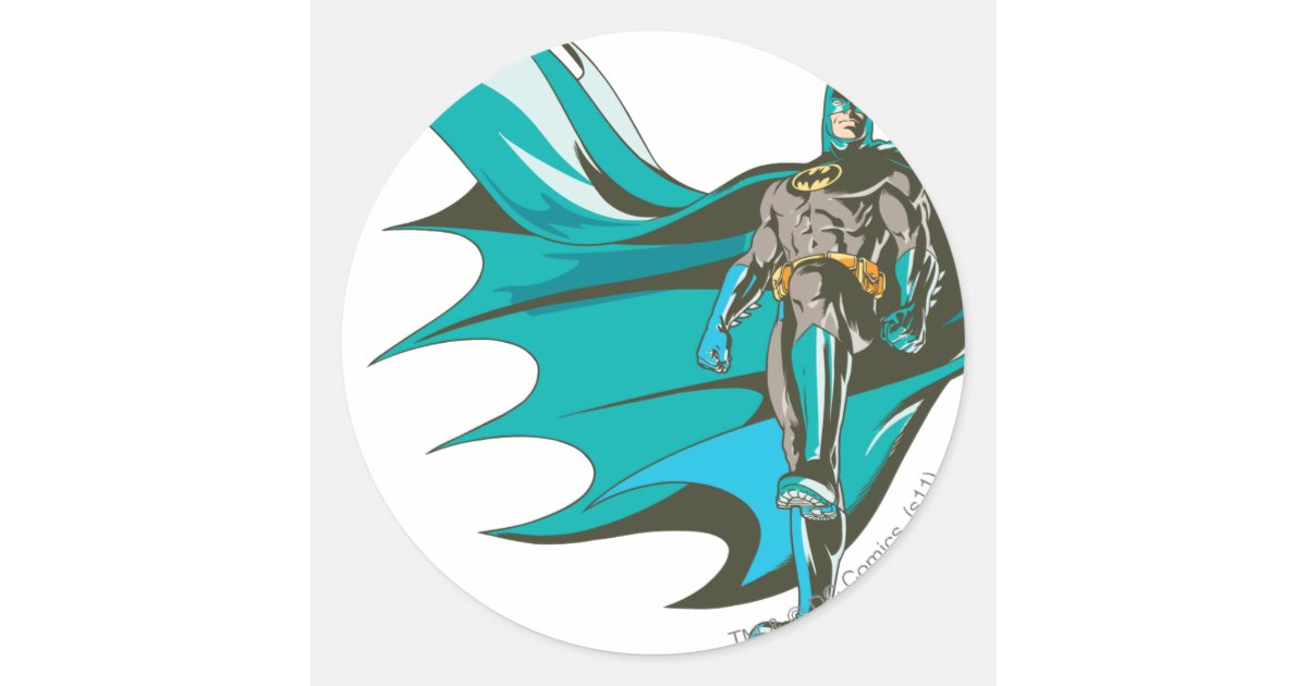 Batman Standing Classic Round Sticker | Zazzle