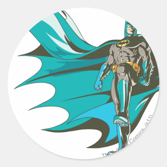 Batman Standing Classic Round Sticker | Zazzle