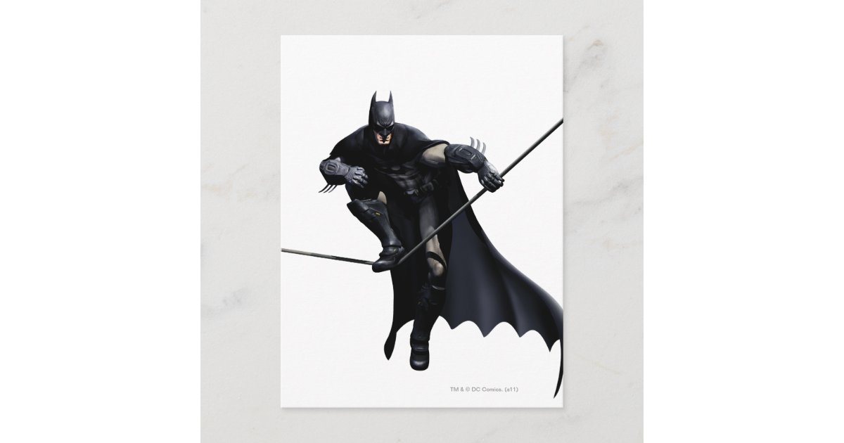 Batman Stepping On Line Postcard | Zazzle