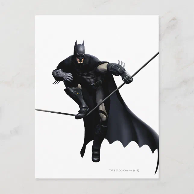 Batman Stepping On Line Postcard | Zazzle