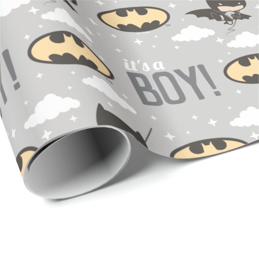 Batman Super Hero Baby Shower Wrapping Paper | Zazzle
