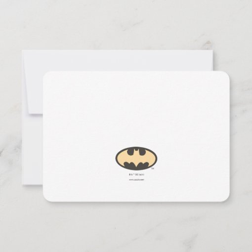 Batman Super Hero First Birthday Thank You Invitation | Zazzle