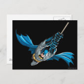 Batman Swings from Rope Postcard | Zazzle