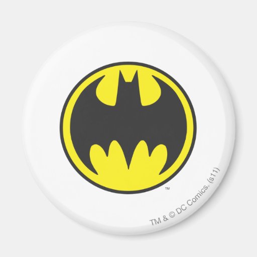 Batman Symbol | Bat Circle Logo 2 Inch Round Magnet | Zazzle