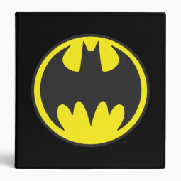 Batman Symbol | Bat Circle Logo Binder | Zazzle