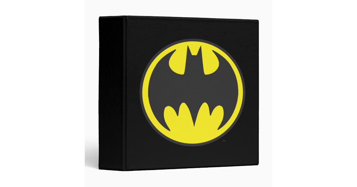 Batman Symbol | Bat Circle Logo Binder | Zazzle